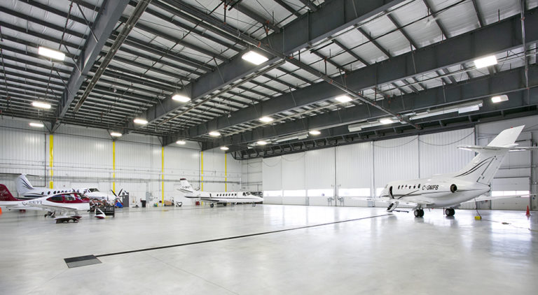Aerocenter Double Hangar Steel Building | Nucor Building Systems