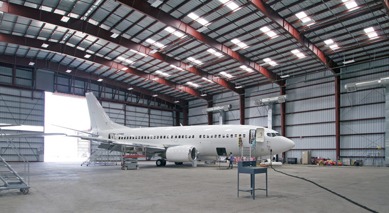 Ascent Aviation Hangar Maintenance Building | Nucor Building Systems