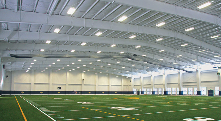 Clear Span Indoor Football Practice Building | Nucor Building Systems