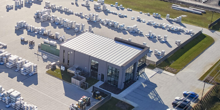 Techo Bloc Warehouse & Showroom | Commercial Metal Building | Nucor ...
